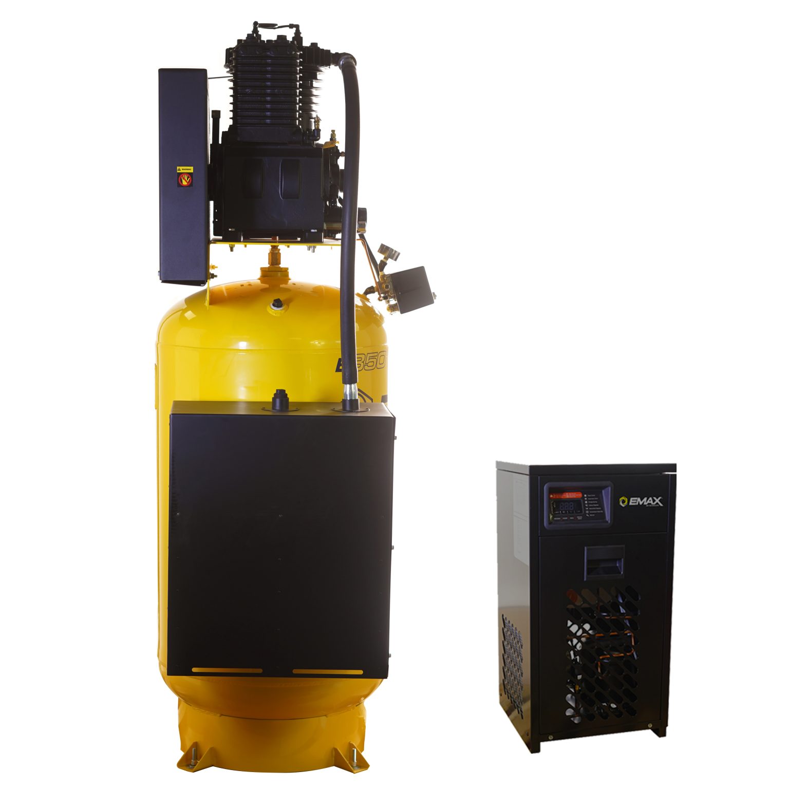 EMAX Silent Air Industrial Plus 5HP 19CFM 1- Phase 2-Stage 80 Gal ...