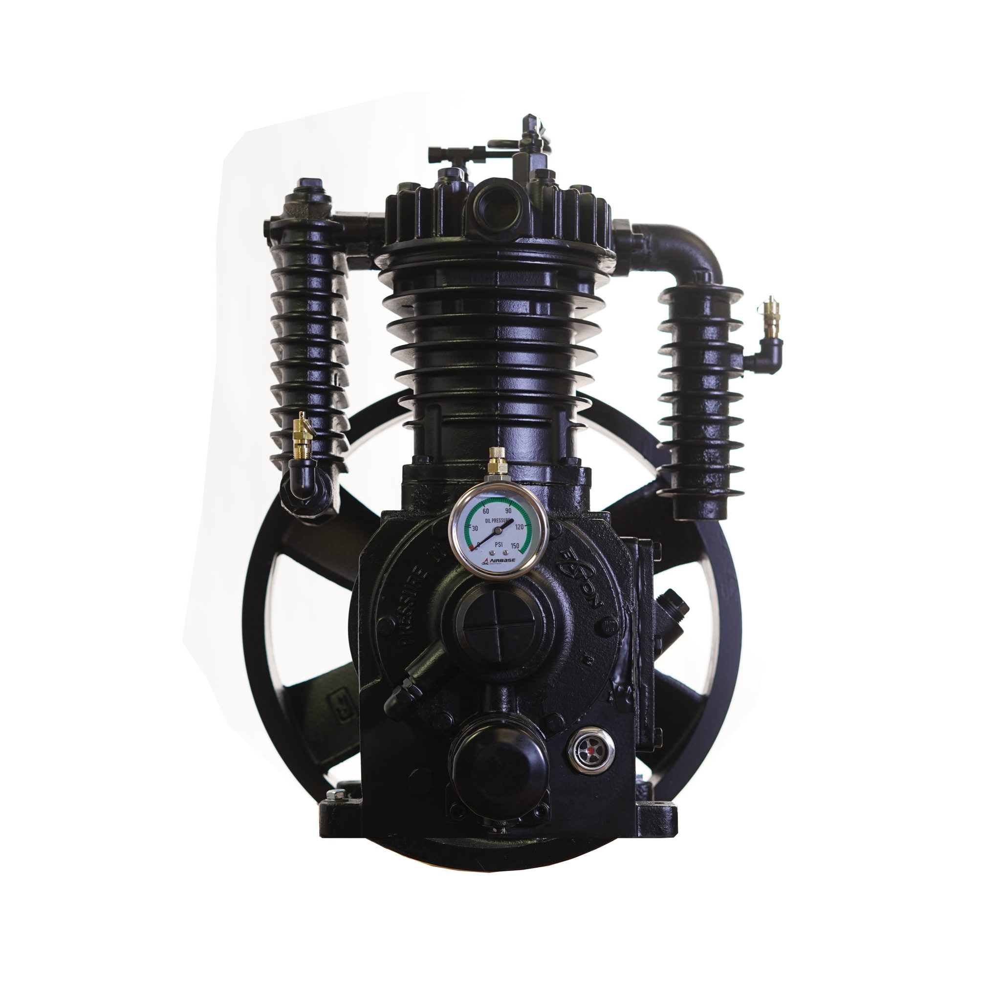 5HP Inline 24CFM Displacement 2 Stage Reciprocating Pressure Lubricated ...