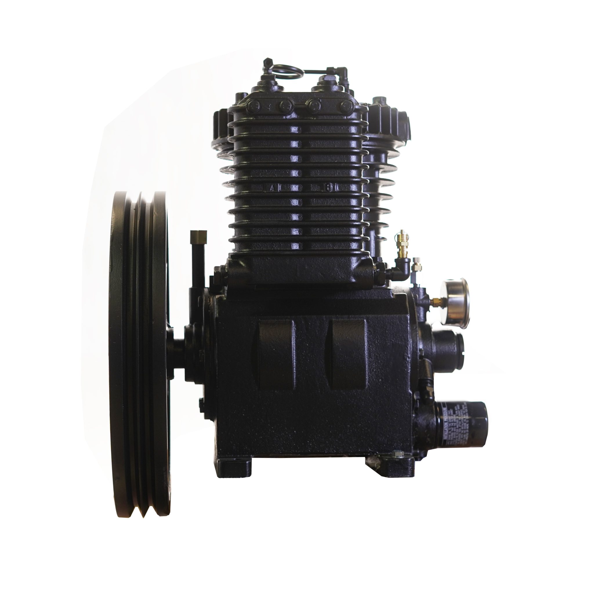 5HP Inline 24CFM Displacement 2 Stage Reciprocating Pressure Lubricated ...